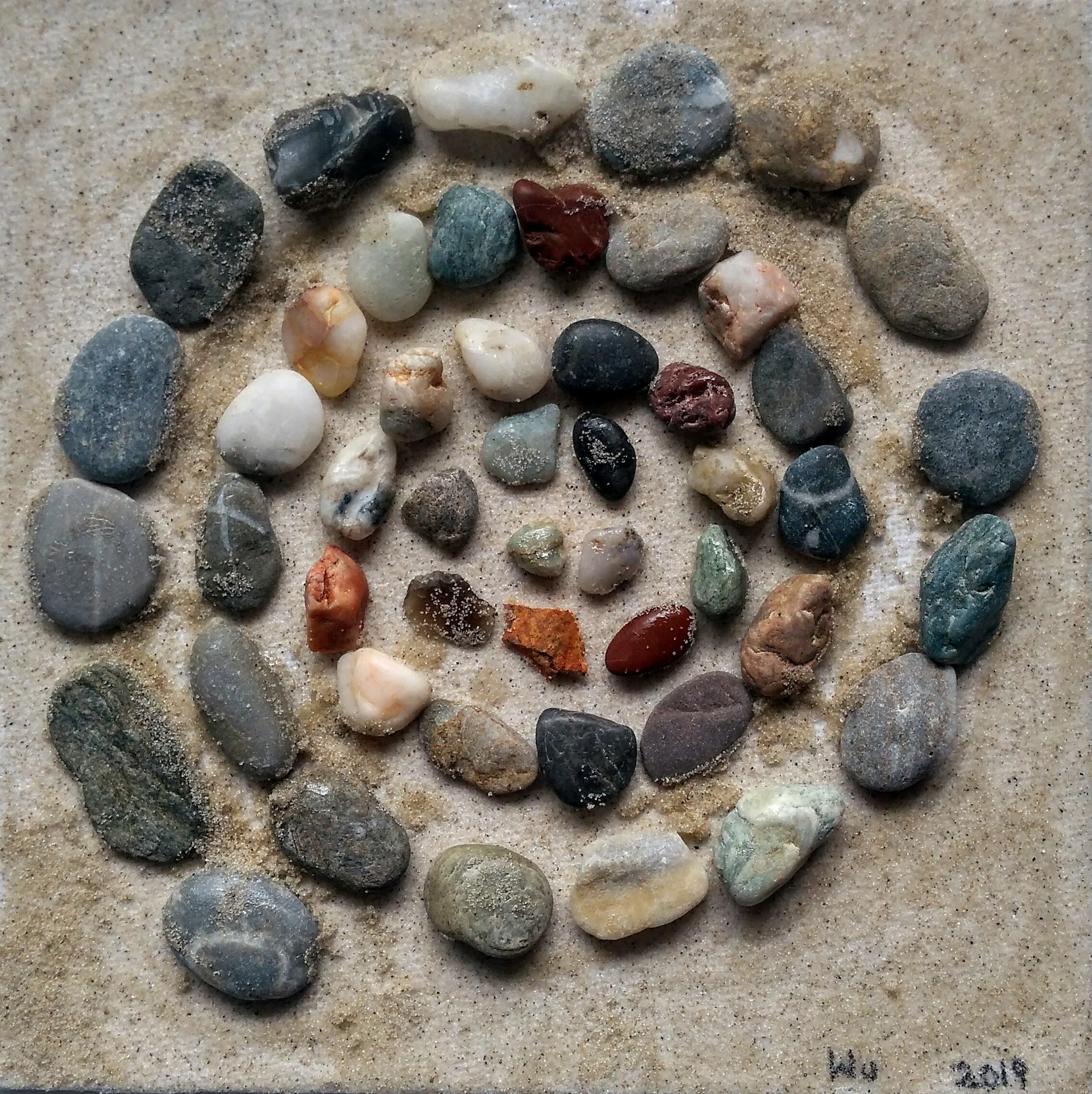 Spiralen für das Element Feuer (Licht, Sonne, Liebe) – Daphne Wu Art